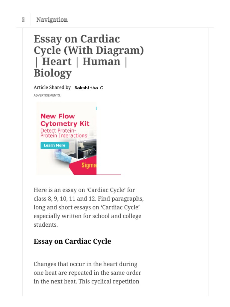 Cardiac Cycle | PDF | Diastole | Ventricle (Heart)