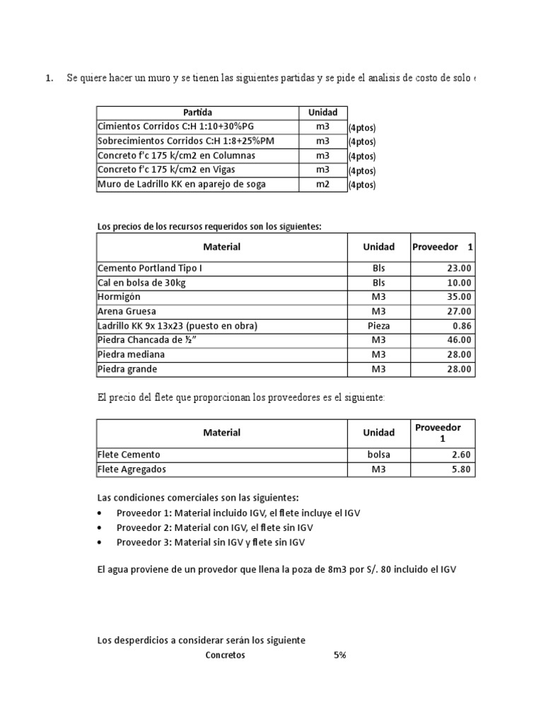 ENSAYO 4 - Capeco - Costos y Presupuestos | PDF | edificio | Material compuesto