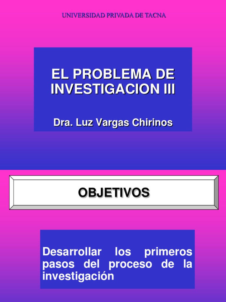 Formulacion Del Problema de Investigacion | PDF | Estrés (biología ...