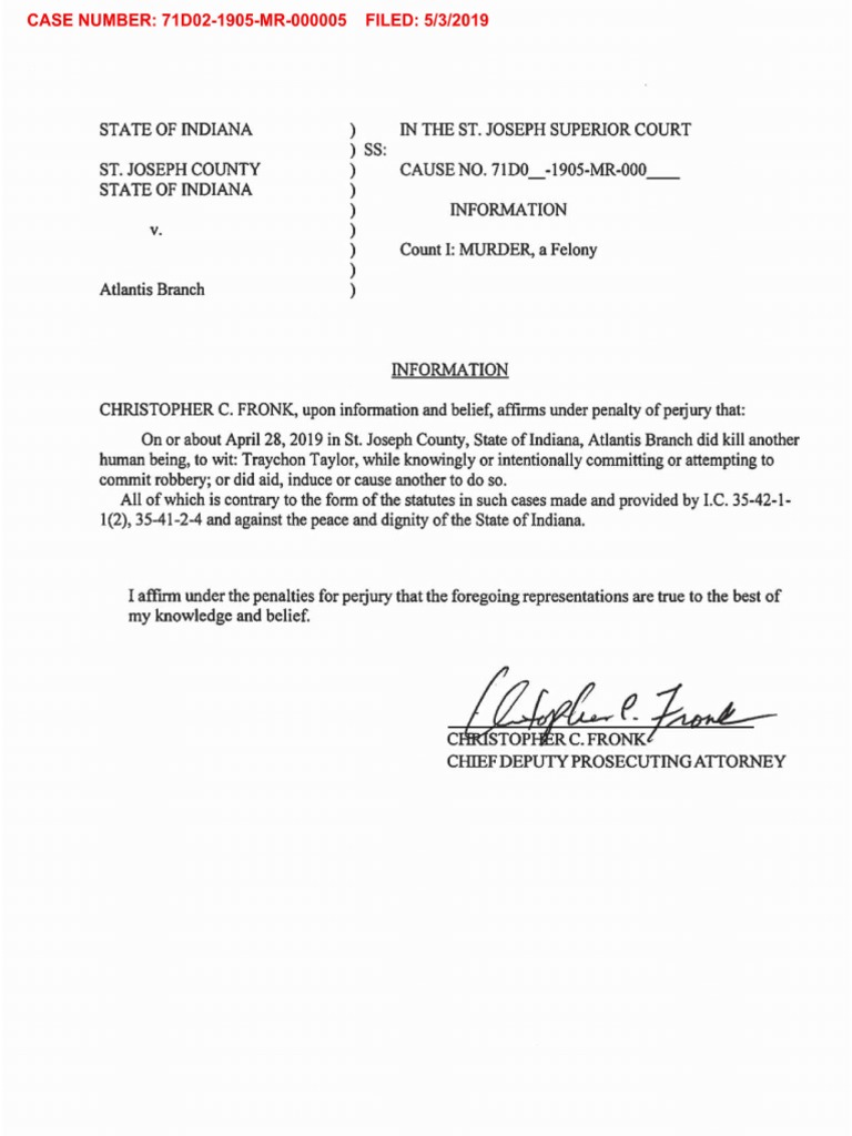 Indiana Murder and Robbery Case Details | PDF | Perjury | Law Enforcement