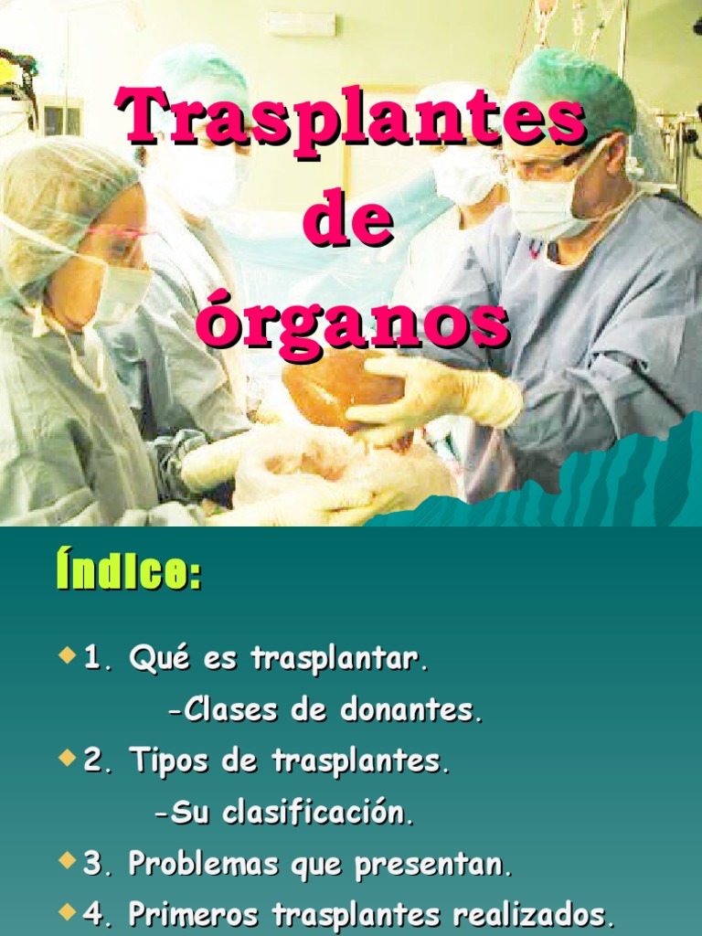 Donacion Organos | PDF | Transplante de organo | Especialidades Medicas