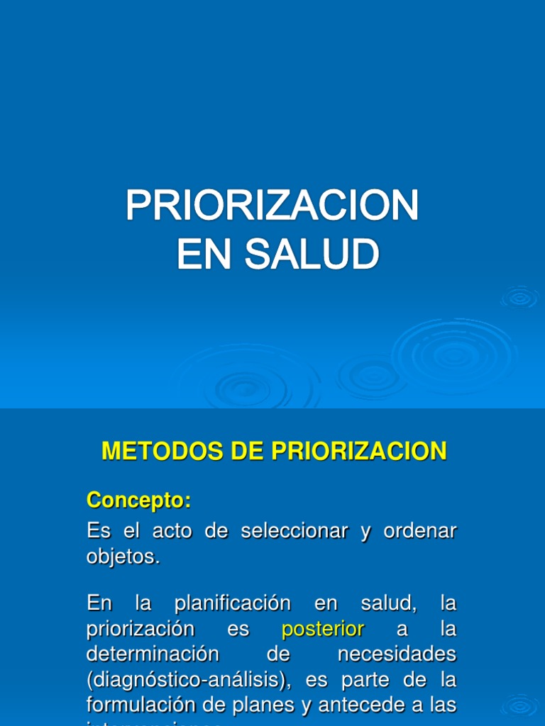 Metodos de Priorizacion | PDF | Planificación | Toma de decisiones
