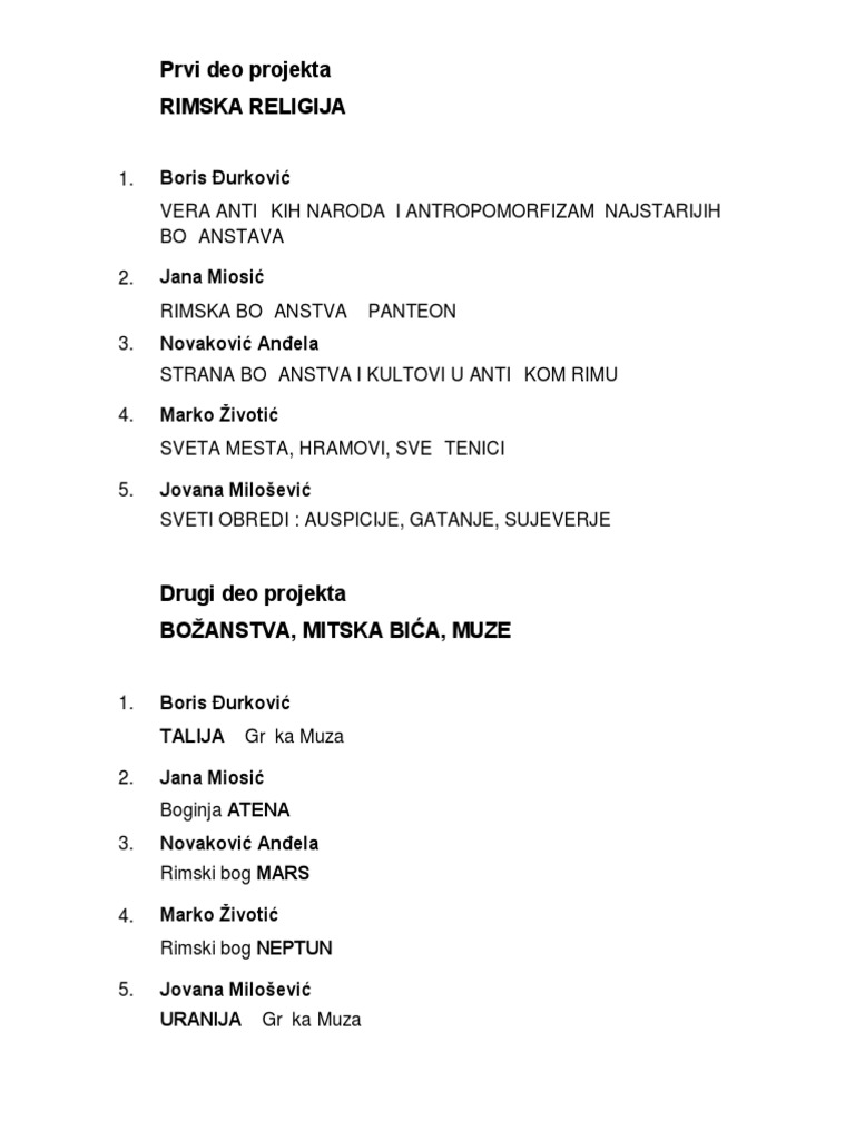 Religija Starog Rima PDF | PDF