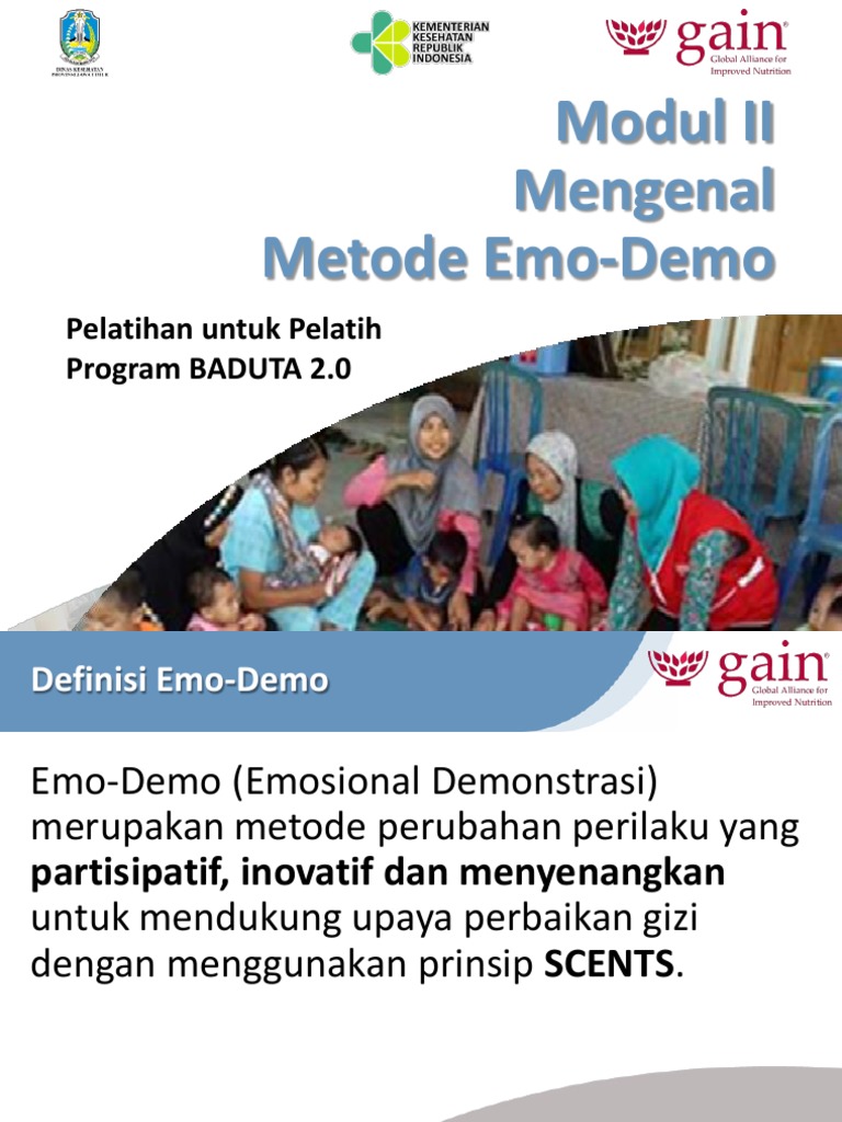(02-TOT) MODUL 2 PENGENALAN METODE EMO-DEMO Ed07082018 | PDF
