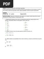 Prueba Logaritmos Segundo Medio | PDF | Logaritmo | Enseñanza de matemática