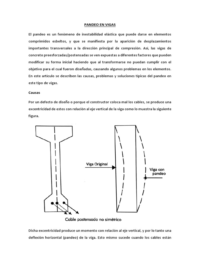 Pandeo en Vigas | PDF