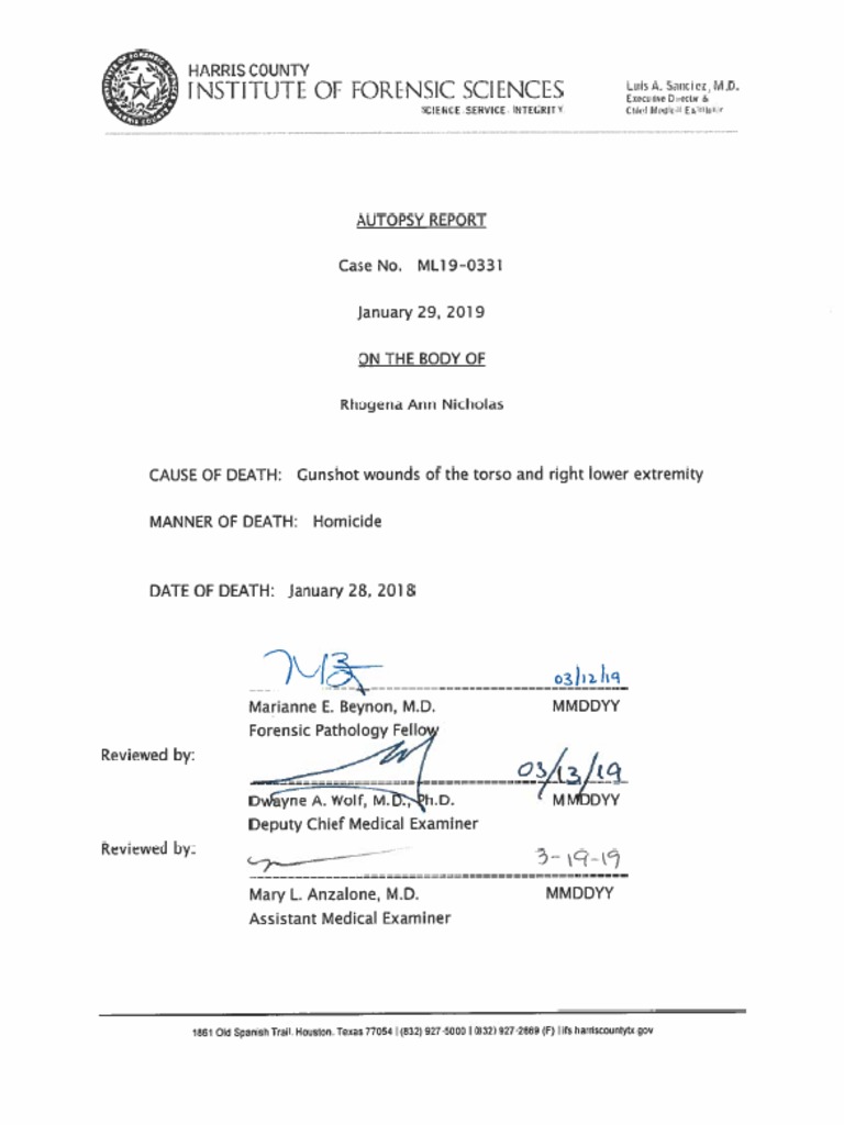 Woman killed in Harding Street raid was shot 5 times, autopsy report ...