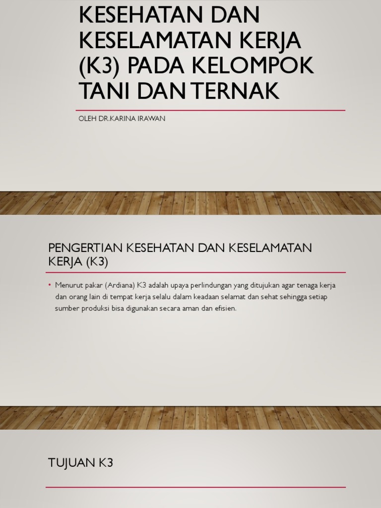 Kesehatan Kerja Pada Kelompok Tani Dan Ternak | PDF | Sains ...