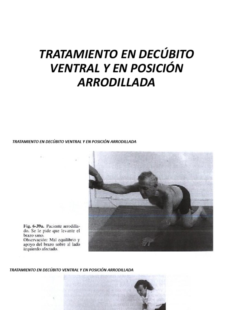 Tratamiento en Decúbito Ventral y en Posición Arrodillada | PDF