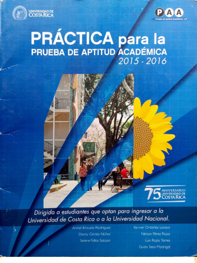 Práctica para La Prueba de Aptitud Académica (2015-2016) | PDF