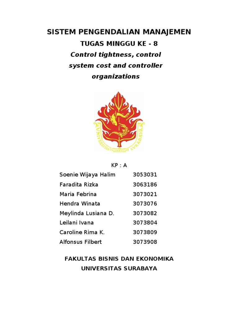Control Tightness, Control System Cost and Controller Organizations | PDF