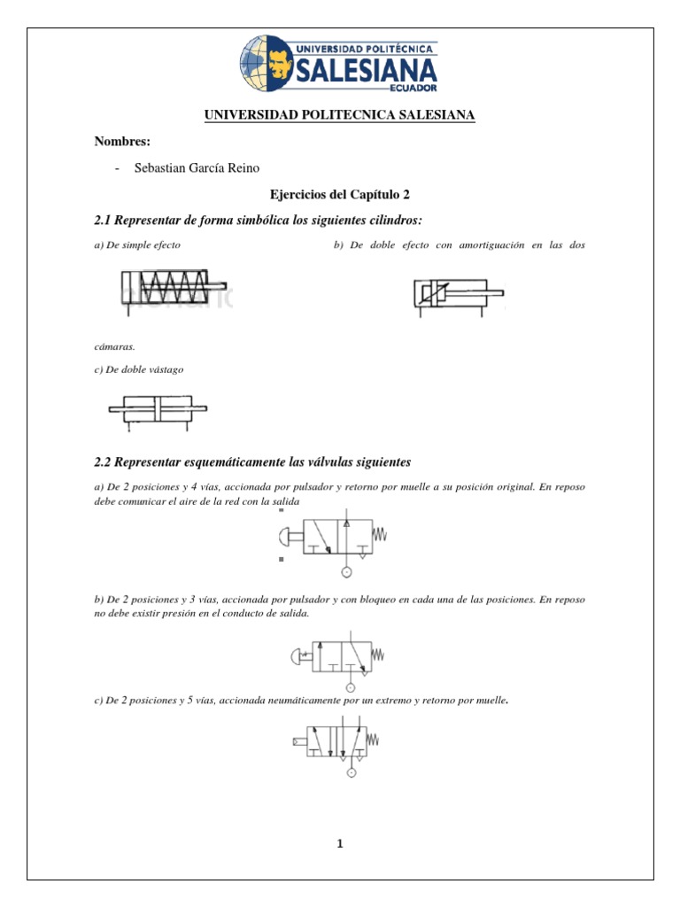 Ejercicios Cap 2 | PDF | Neumática | Naturaleza