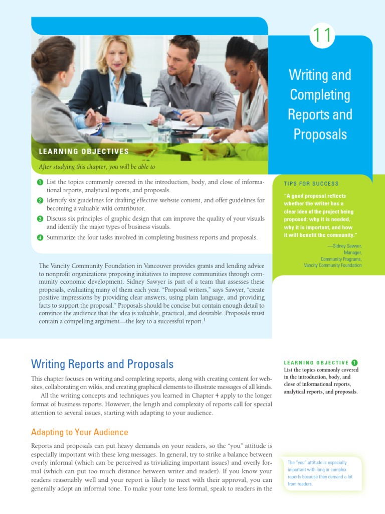 Writing Reports and Proposals PDF | PDF | Wiki | E Commerce