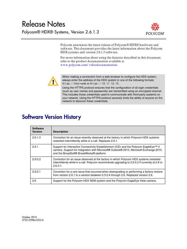 Release Notes: Software Version History | PDF | Computer Monitor ...