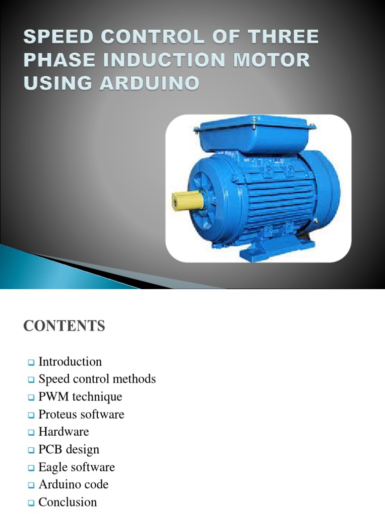 Speed Control of Three-Phase Induction Motors | PDF | Electric Motor ...
