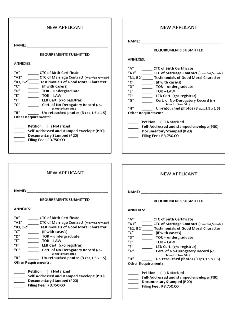 BAR Checklist | PDF | Document | Government