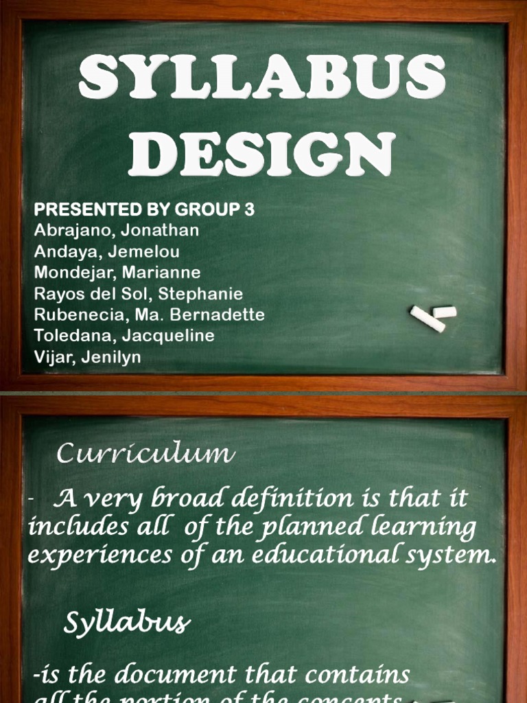 Syllabus Design | PDF | Curriculum | Semiotics
