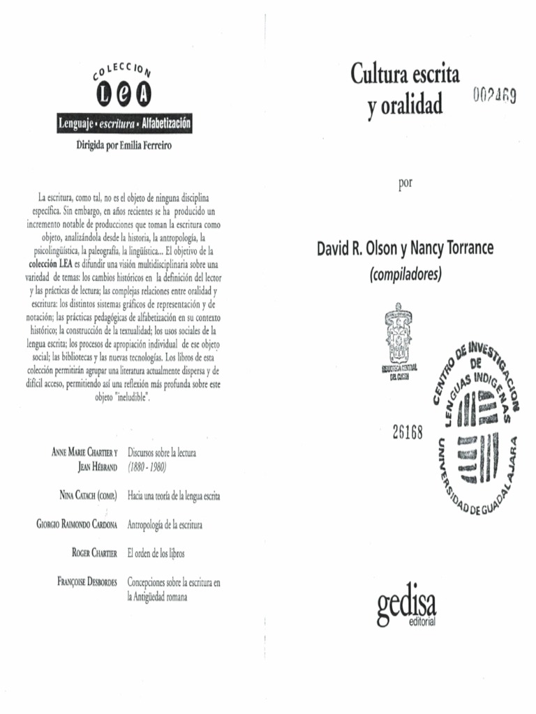 Ong 1987 (1982) Oralidad y Escritura. Tecnologías de La Palabra | PDF