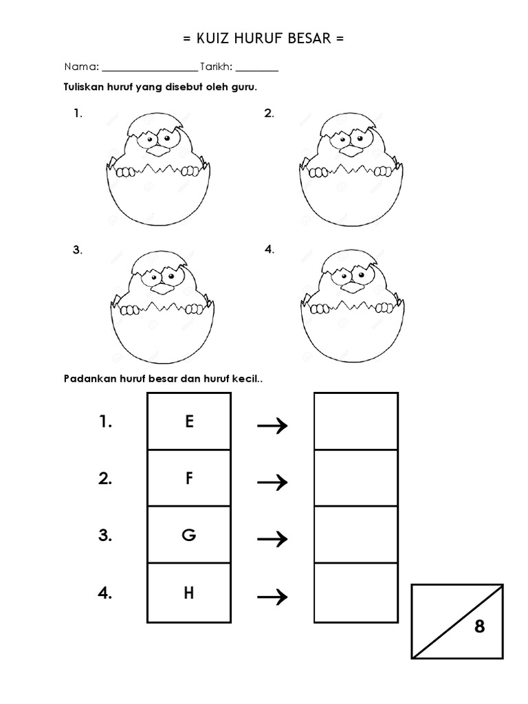 Kuiz Huruf Besar untuk Anak-anak | PDF