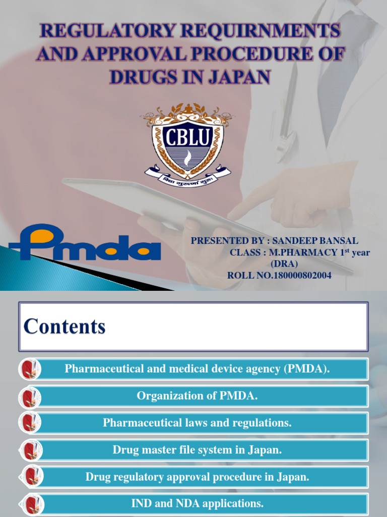 Japan Drug Approval Process Overview | PDF | Medical Device | Clinical ...