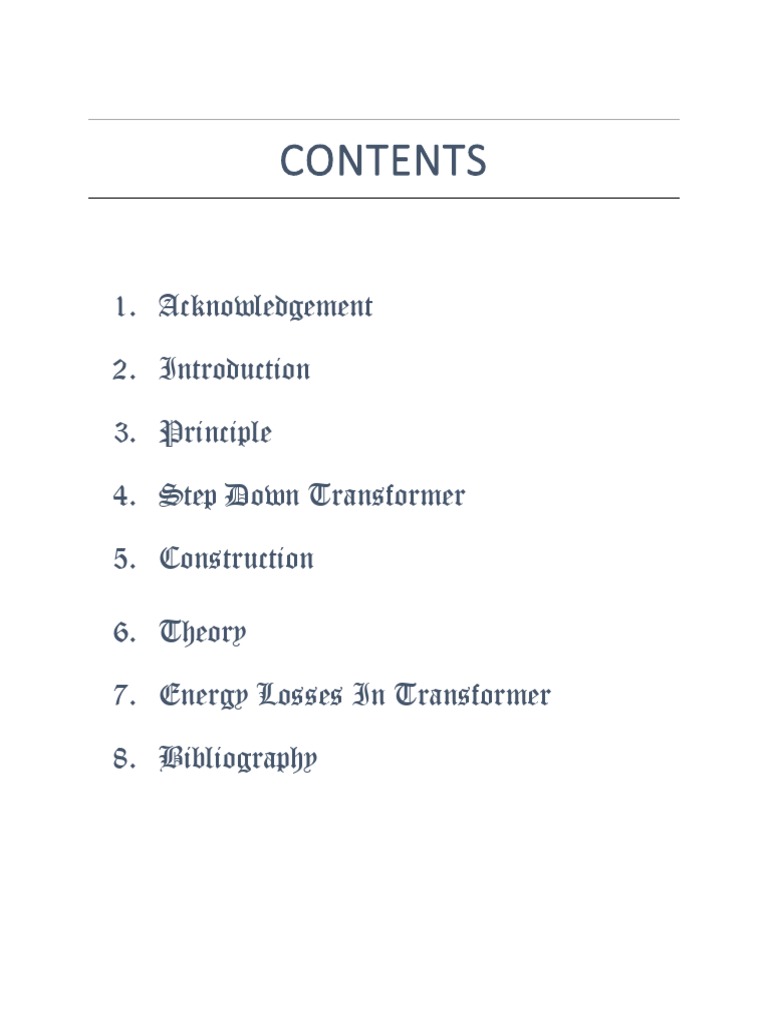 Transformers Project File | PDF | Transformer | Inductor