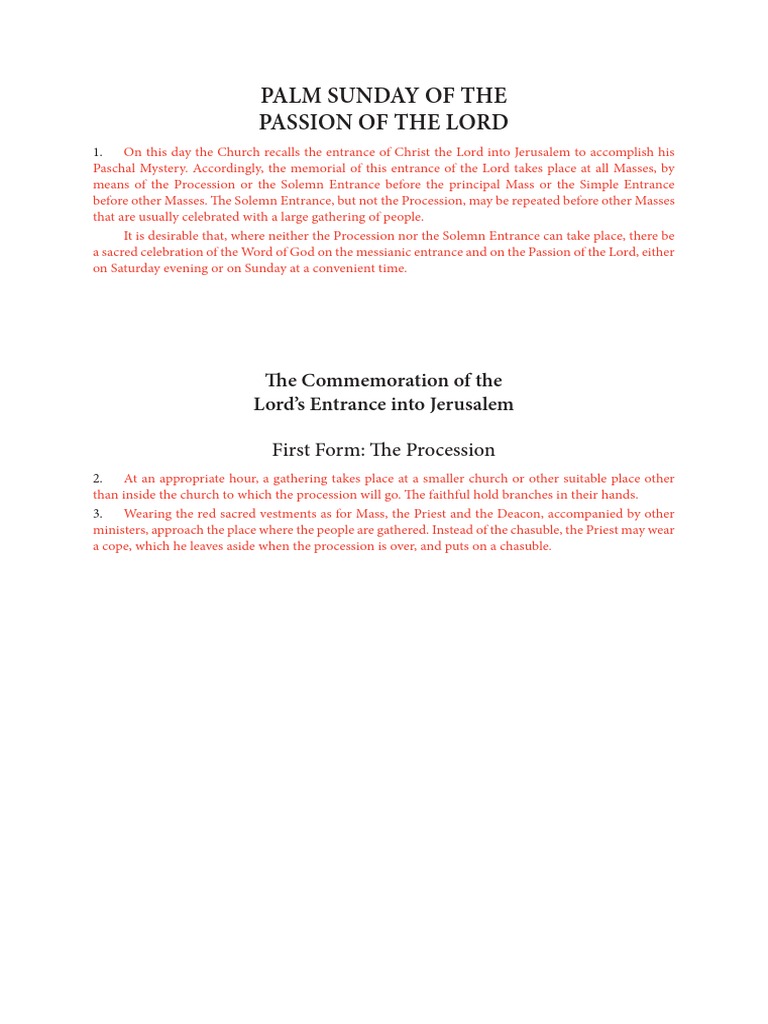 Lords Entrance | PDF | Mass (Liturgy) | Catholic Church