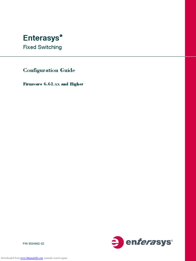 Enterasys: Configuration Guide | PDF | Command Line Interface | Computer Networking