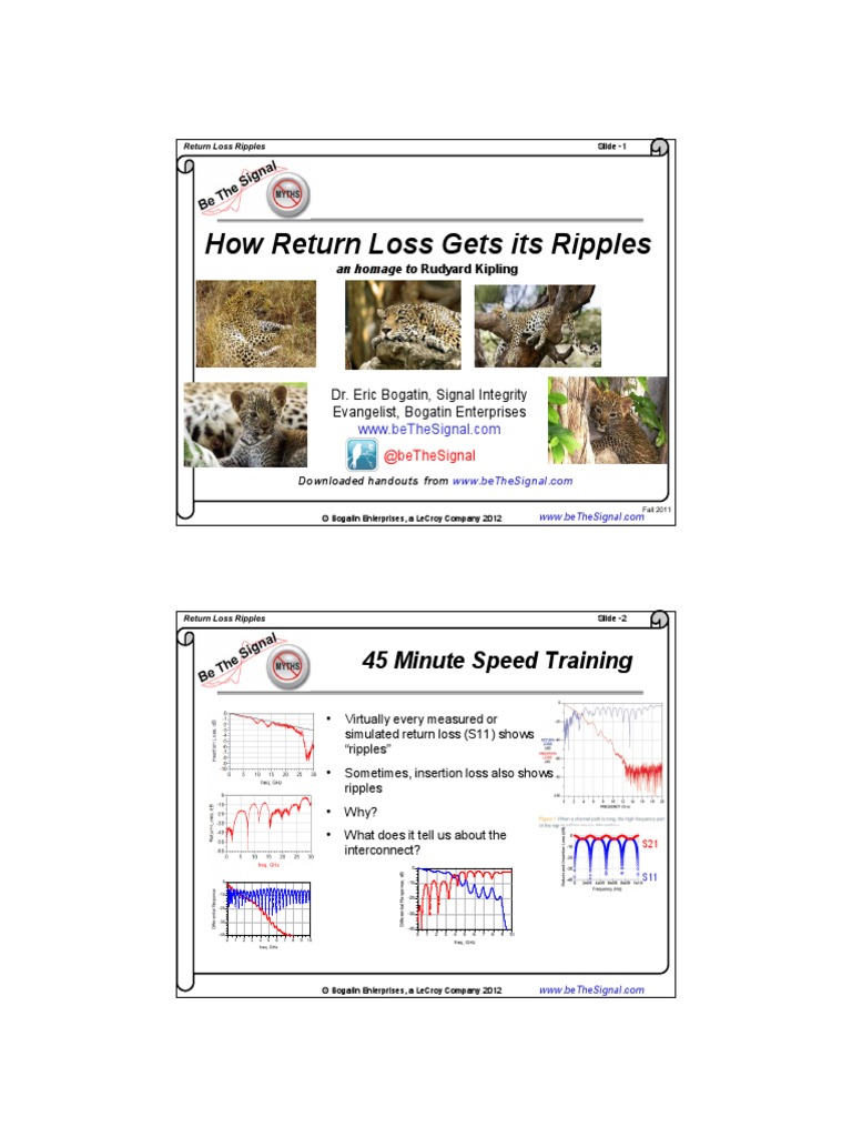 Understanding Return Loss Ripples | PDF | Wireless | Radio