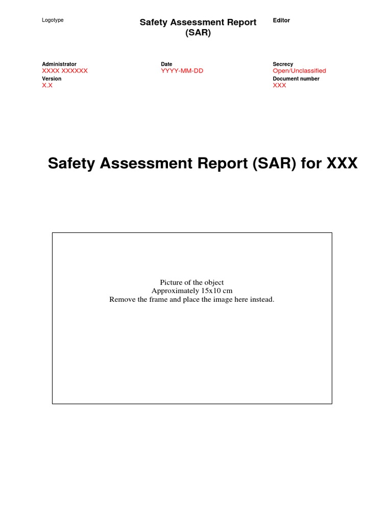 Safety Assessment Report Summary | PDF | Hazards | Risk