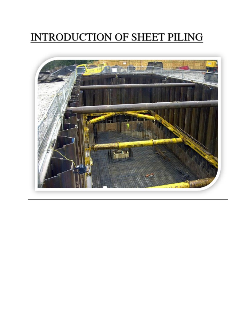 Introduction of Sheet Piling | PDF