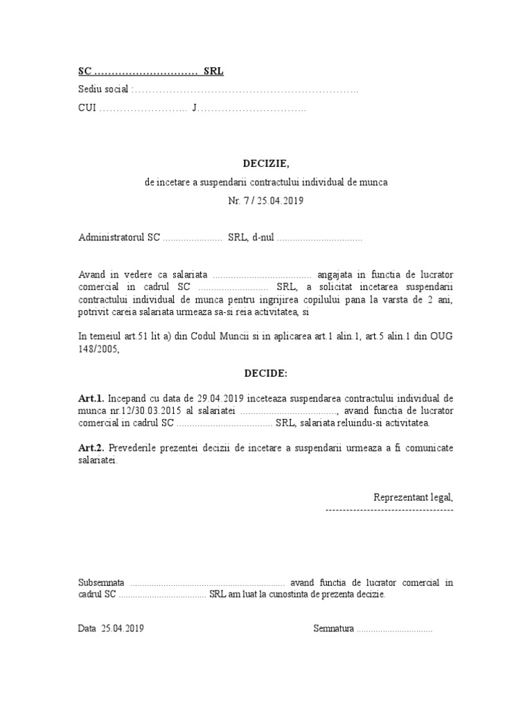 Cerere Revenire Si Decizie Incet Suspendare | PDF