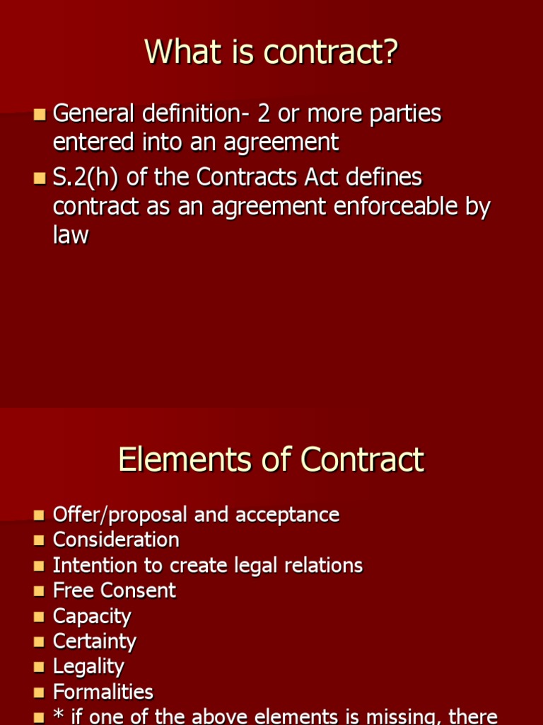What Is Contract | PDF | Offer And Acceptance | Civil Law (Legal System)