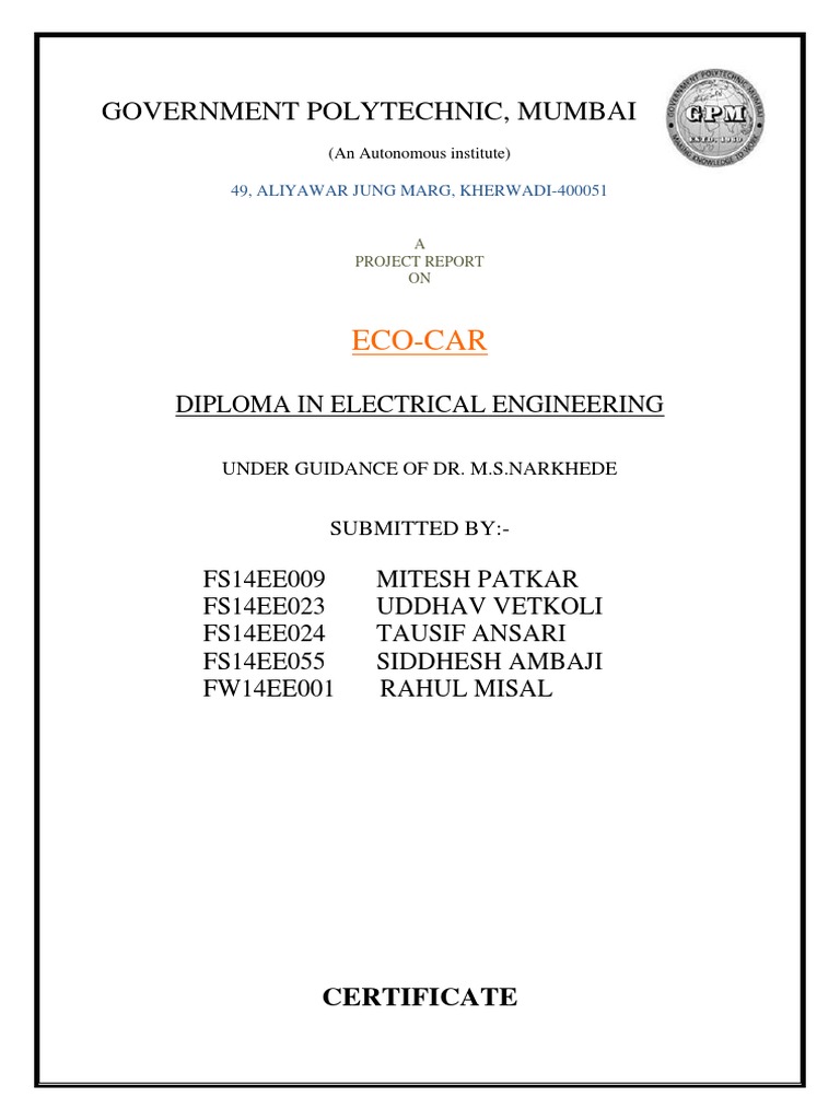 Eco Car Black Book | PDF | P–N Junction | Solar Panel