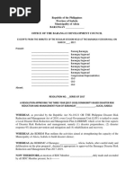 Resolution Adopting The BDP | PDF | Government