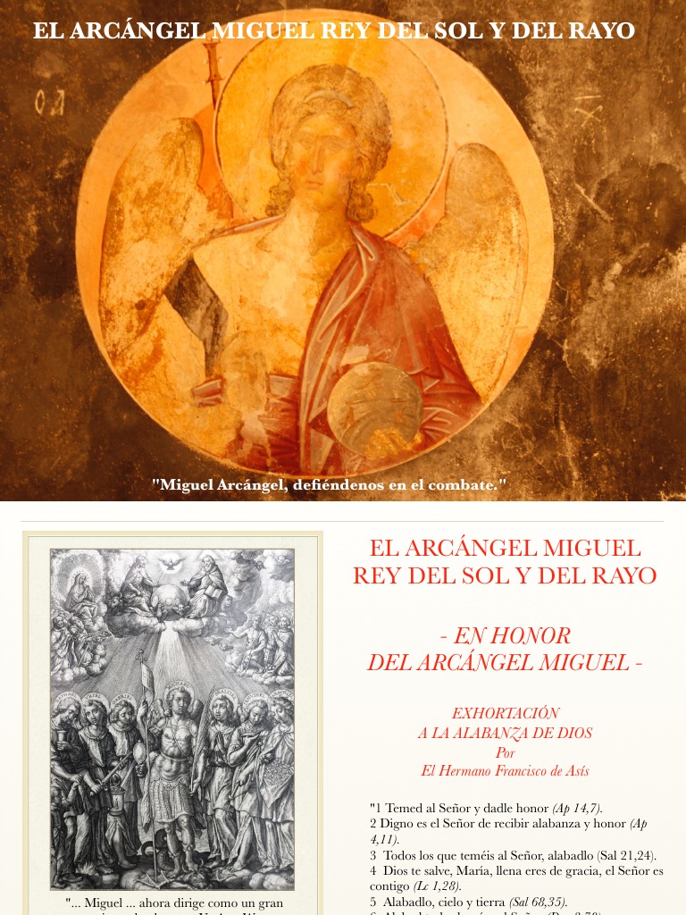 El Arcangel Miguel Rey Del Sol y Del Rayo 1 PDF | Descargar gratis PDF ...