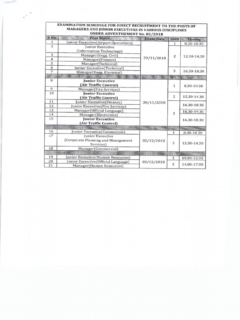 Examination Schedule | PDF | Business