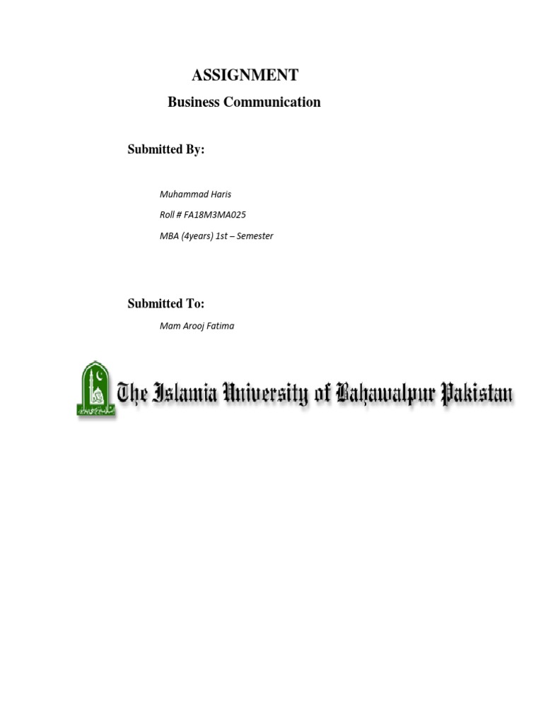 ASSIGNMENT Tittle Page | PDF