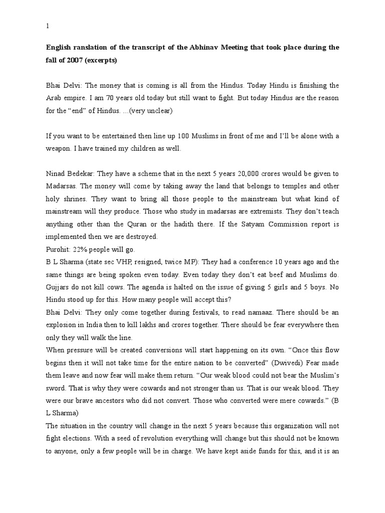 Translation of The Transcript of The AB Meeting That Took Place in Fall ...