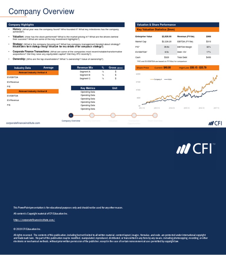 IB Pitchbook Company Overview | PDF | Stocks | Earnings Before Interest