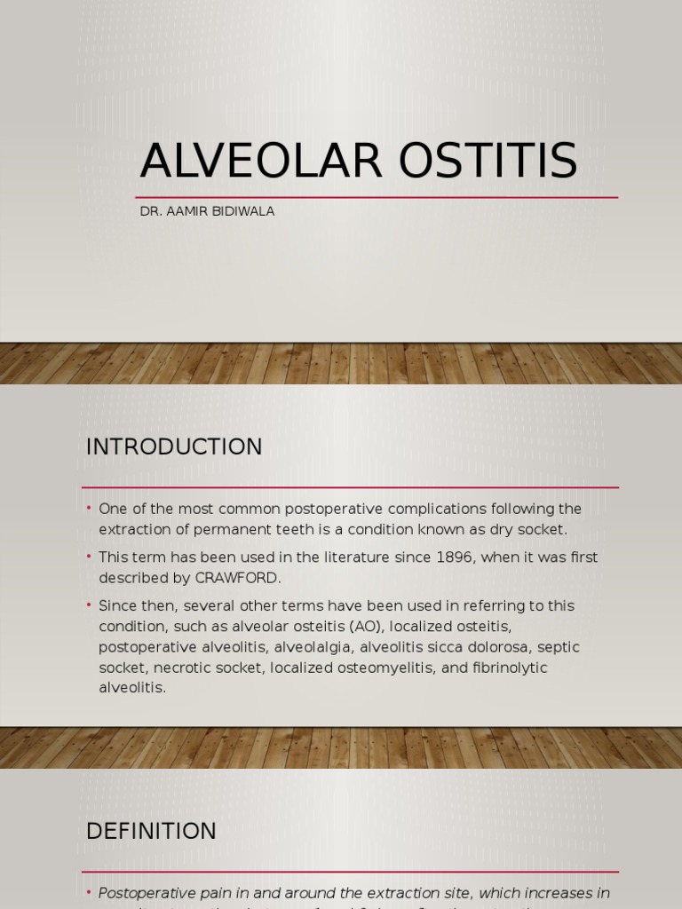 Dry Socket: Causes and Prevention | PDF | Mouth | Dentistry