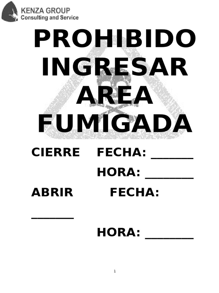 Cartel Fumigacion | PDF