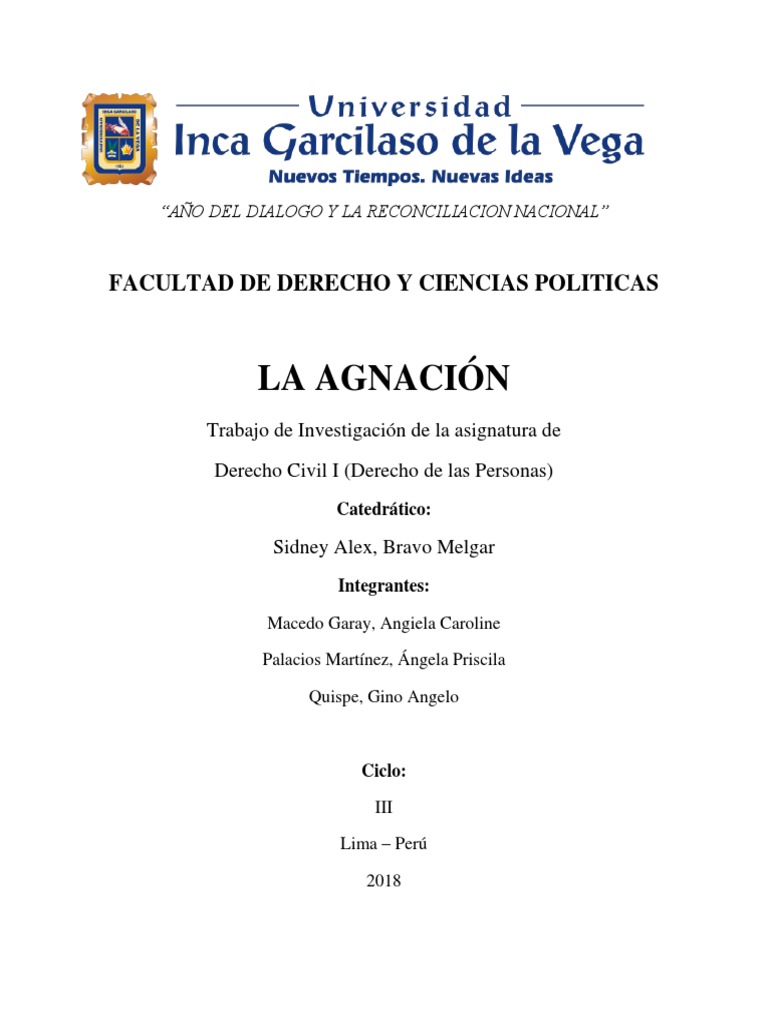 La Agnación en Derecho Romano | PDF | Apellido | Familia