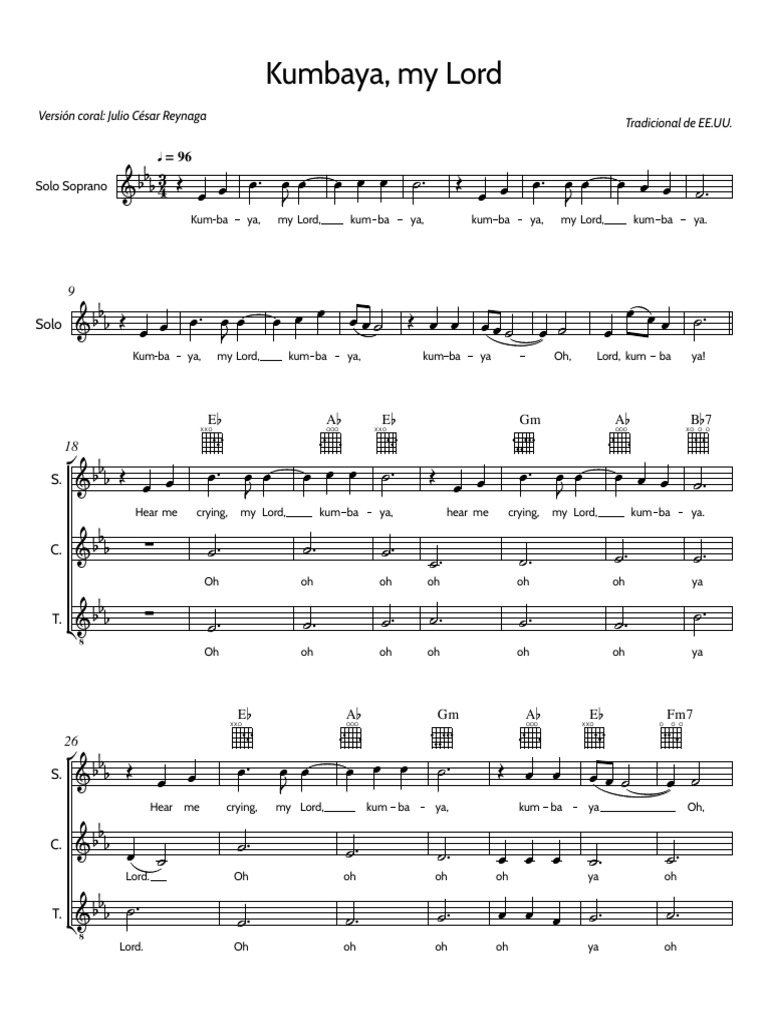 Kumbaya My Lord | PDF | American Music Articles Needing Attention