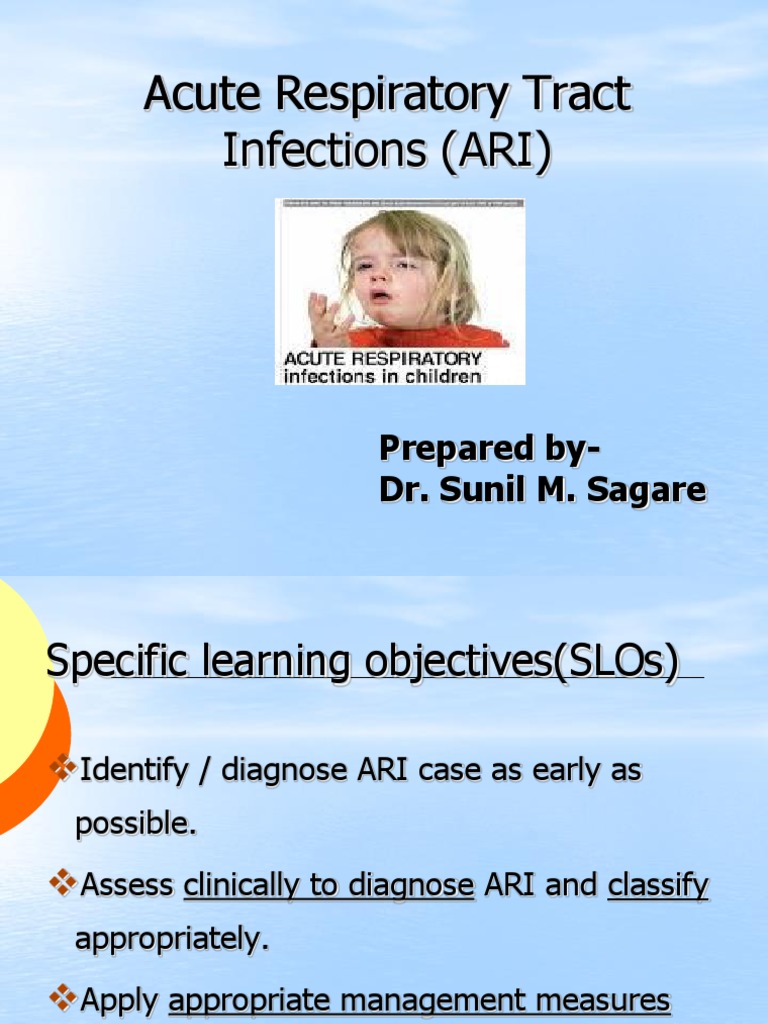 Acute Respiratory Infections Management Guide | PDF | Pneumonia ...
