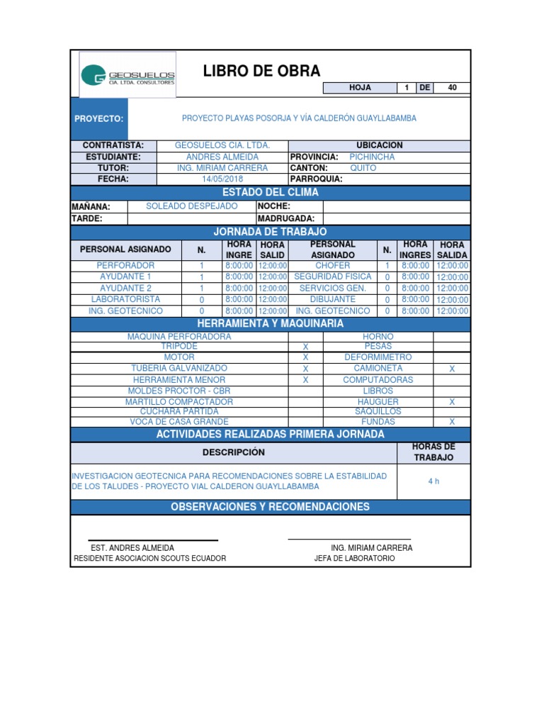 Libro de Obra | PDF | Ecuador | Naturaleza