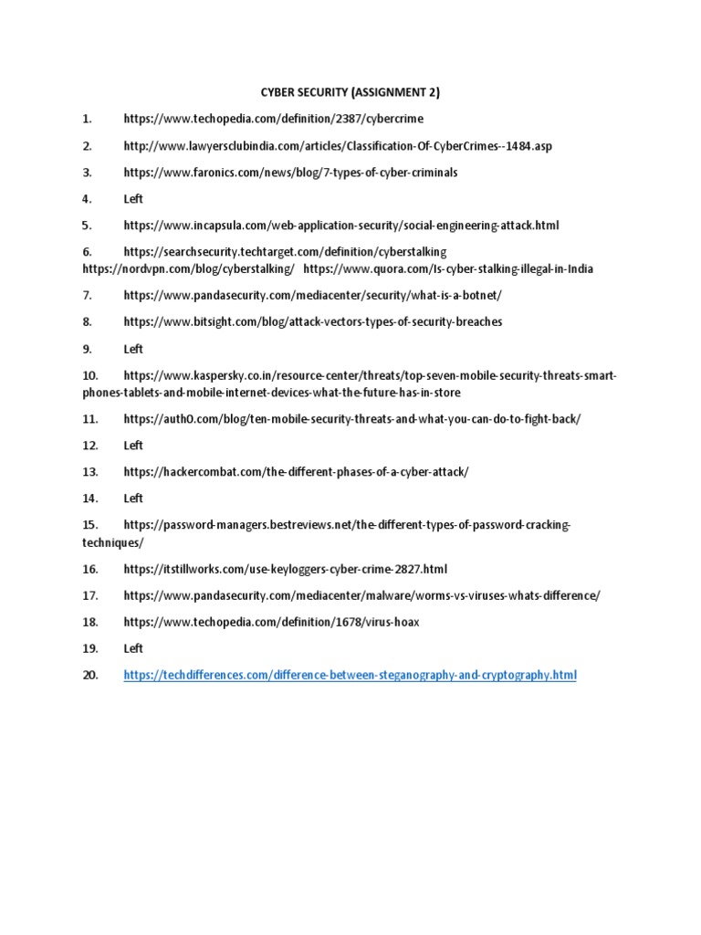 Cyber Security (Assignment 2) | PDF | Public Safety | Harassment