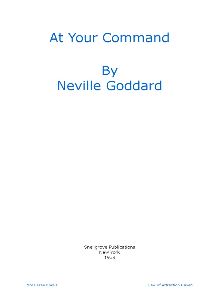 At Your Command: The Power of Decreeing | PDF | Consciousness | God