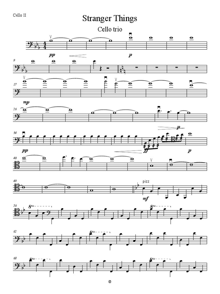 Stranger Things: Cello Trio | PDF