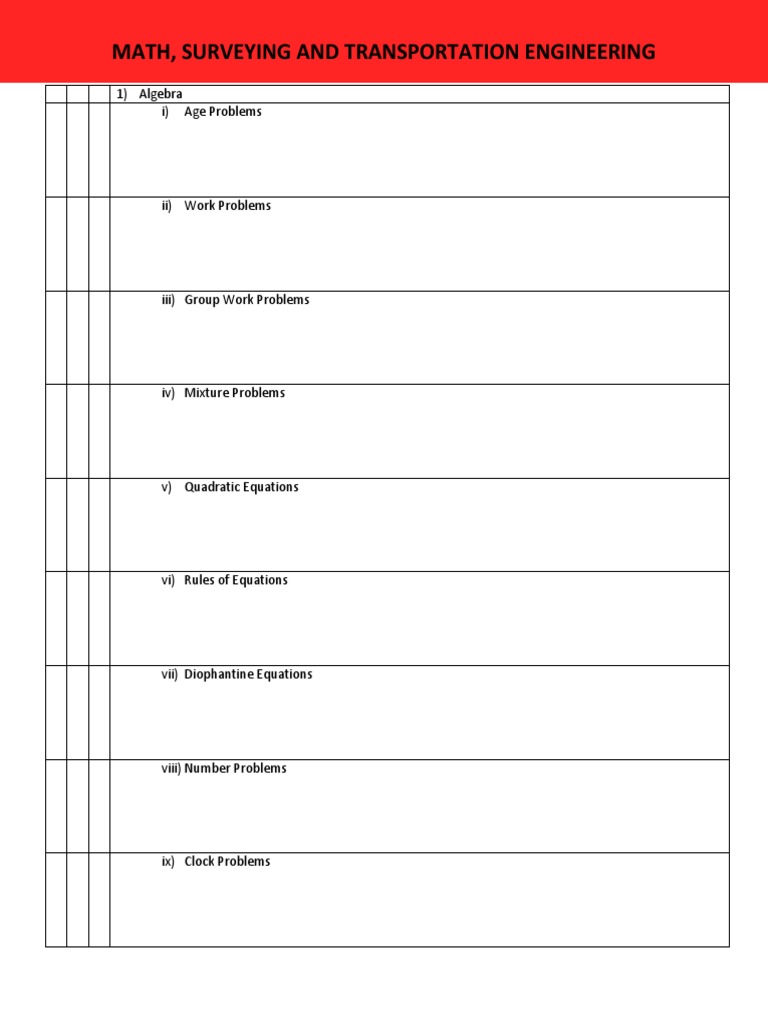 Math Surveying and Transportation Engineering | PDF | Trigonometric ...