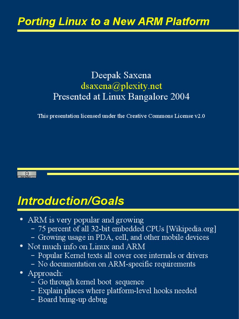 Porting Linux to a New ARM Platform | PDF | Kernel (Operating System) | Arm Architecture